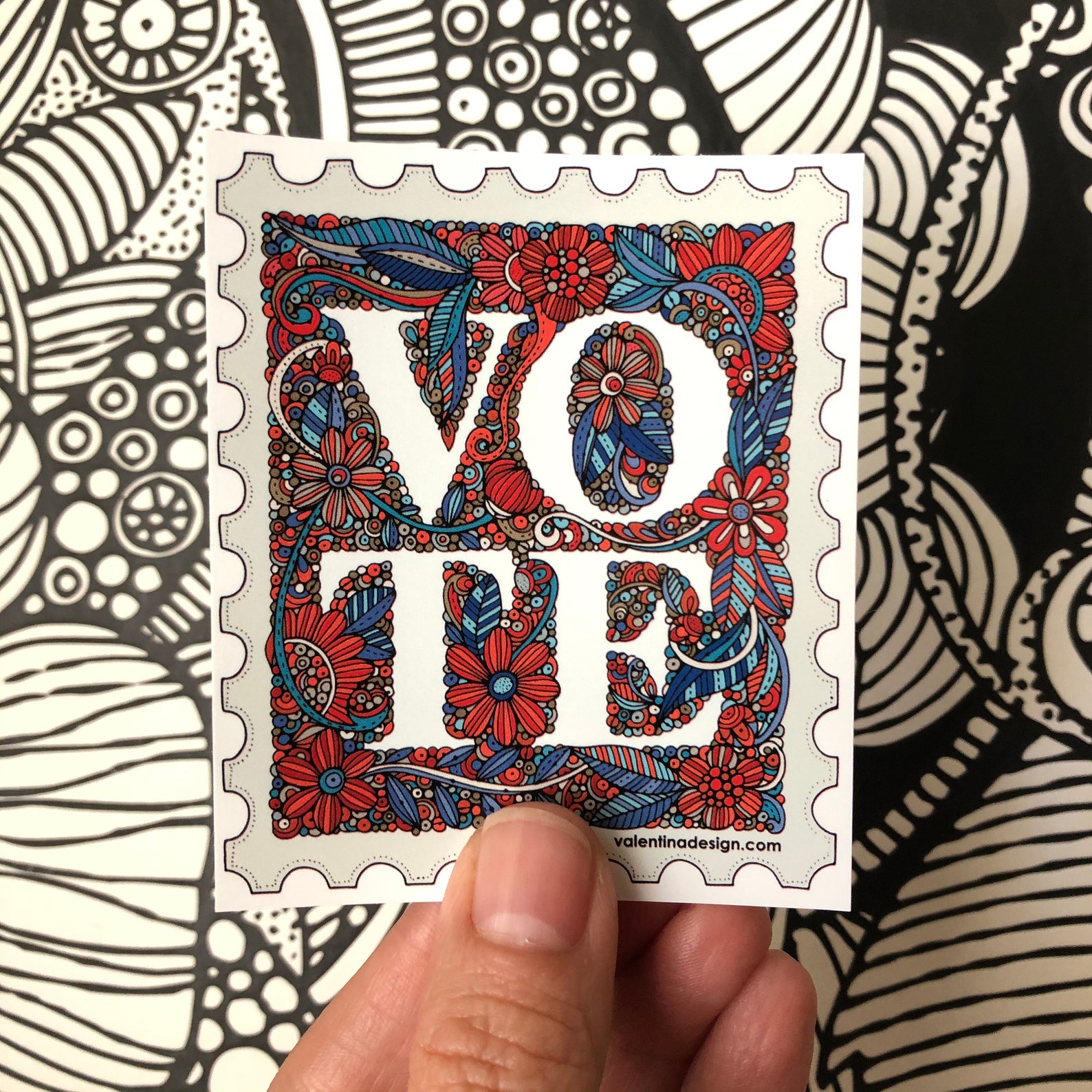 Vote Sticker Vinyl Sticker Small Sticker Stamp Sticker | Etsy