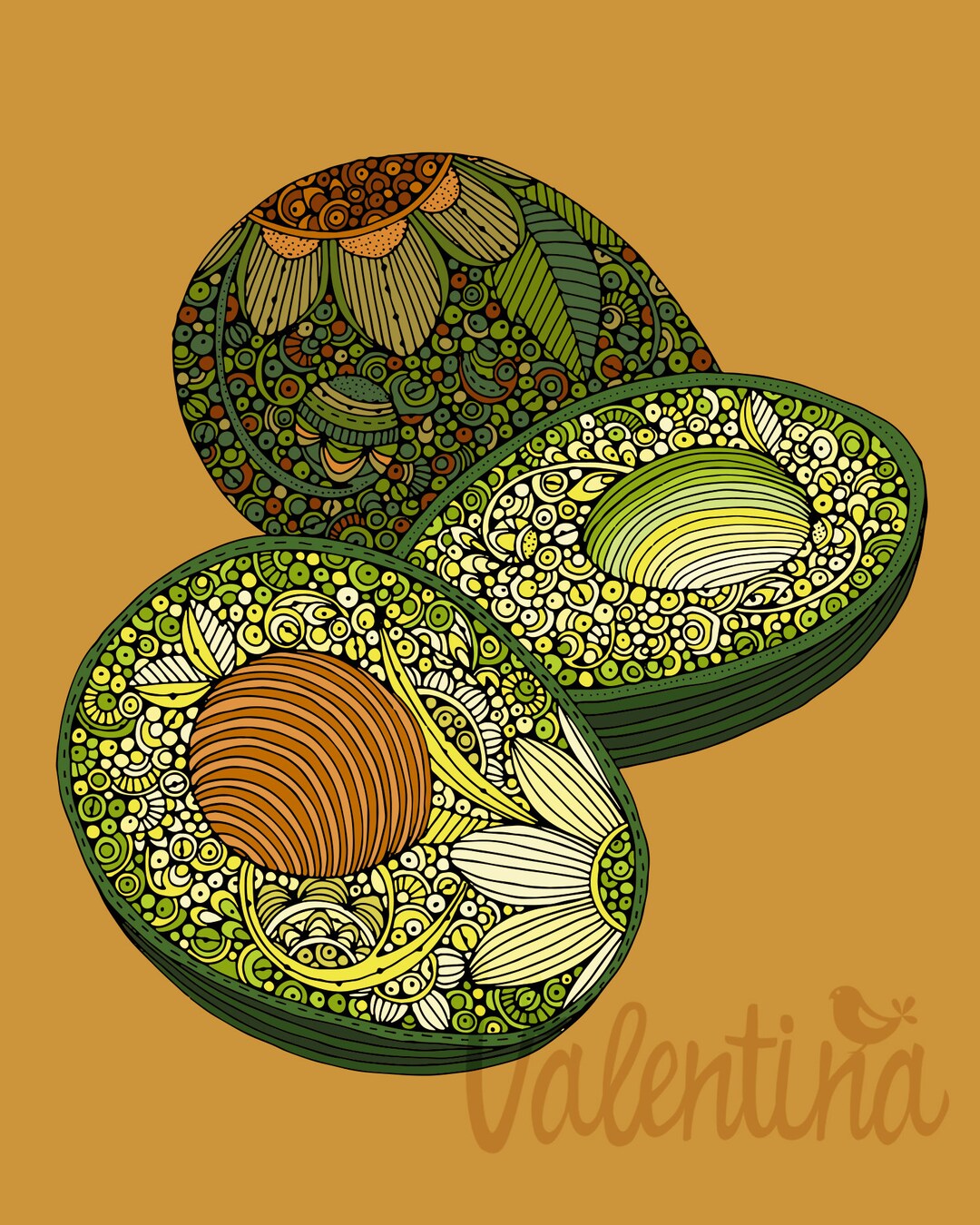 Avocado / Fruit Food Kitchen / Kitchen Decor / Decoration ...