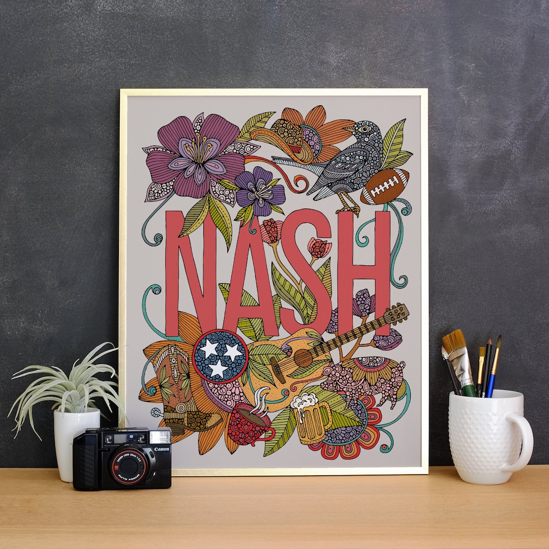 Nash ~ Wall Art Print | Country Music Art | the Music City Art ...