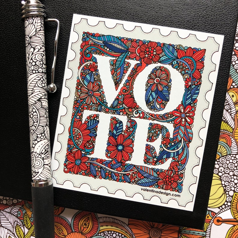 Vote Sticker Vinyl Sticker Small Sticker Stamp Sticker | Etsy