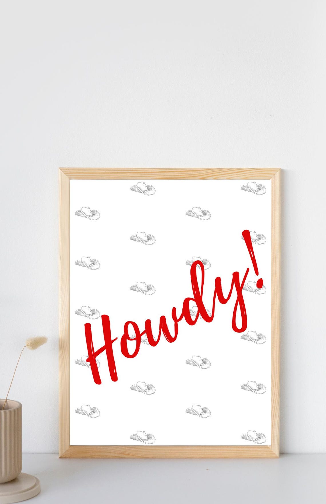 Howdy! Wall Decor Poster Digital Print - Etsy