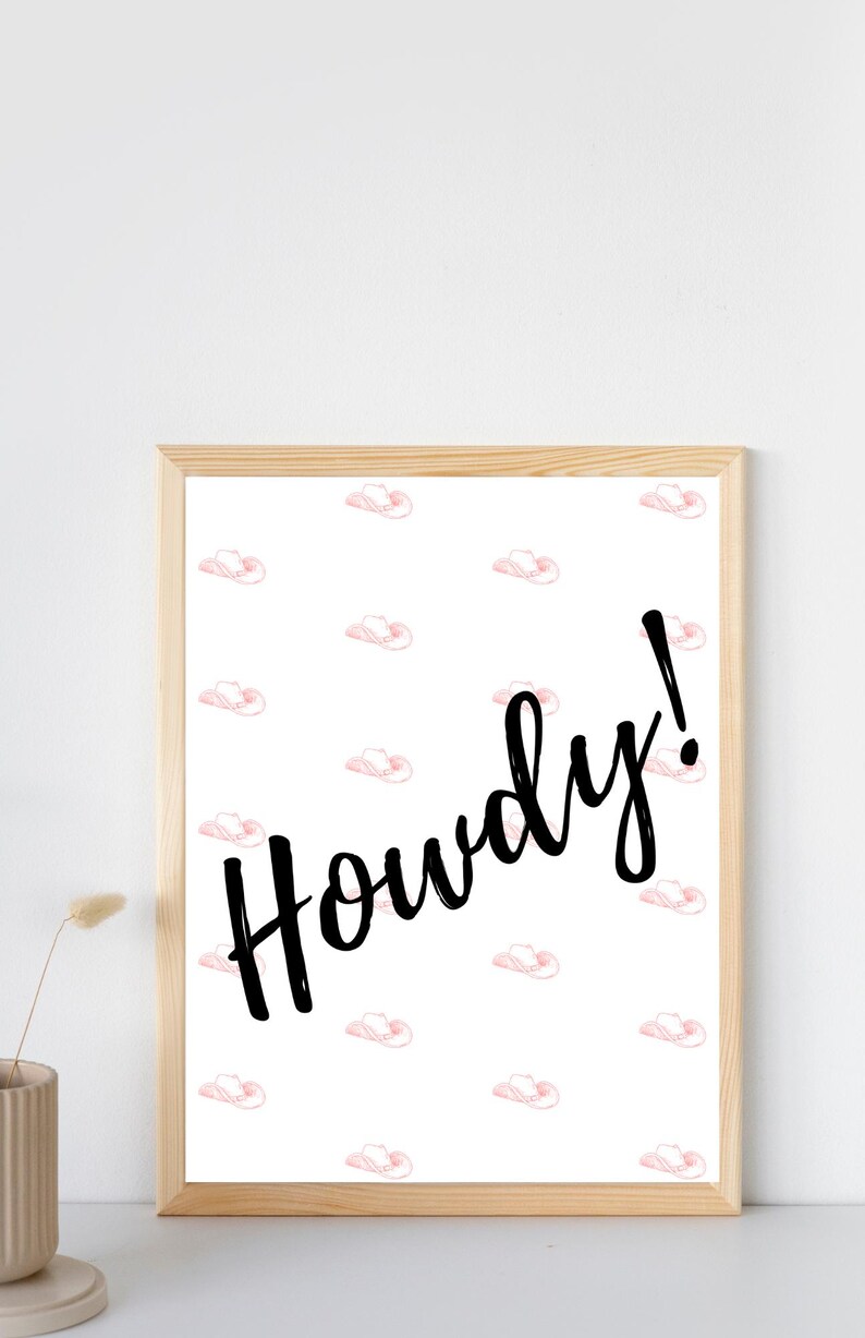Howdy! Wall Decor Poster Digital Print - Etsy