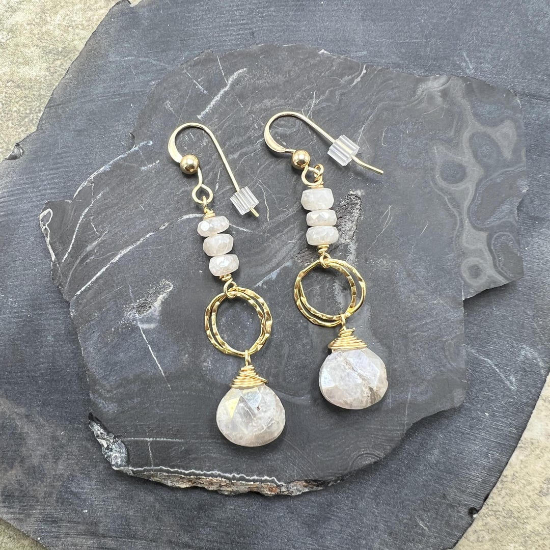 Silver Lining - Silverite and 14k Gold Fill Earrings - Etsy