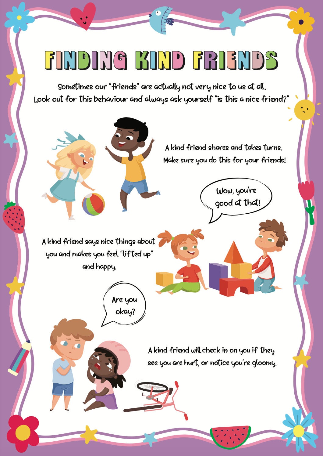 Making Friends Poster How to Make Friends Poster kind Friends Teacher Poster Making Friends ...