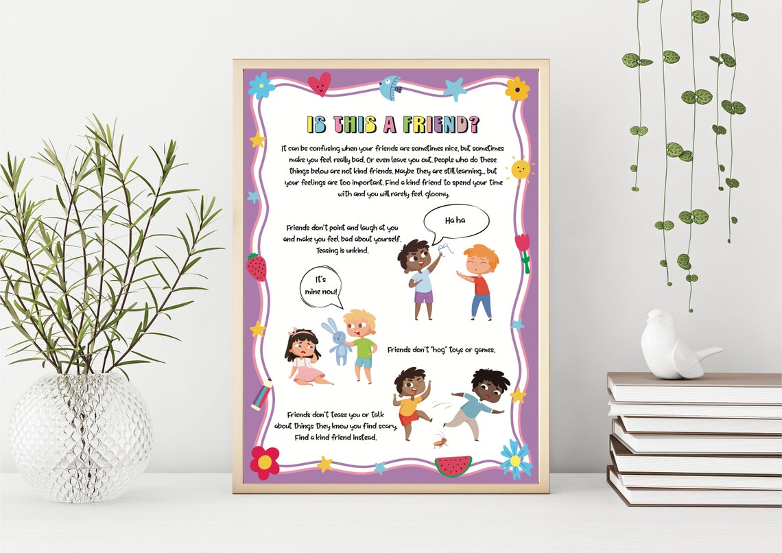 Making Friends Poster | How to Make Friends Poster |kind Friends ...