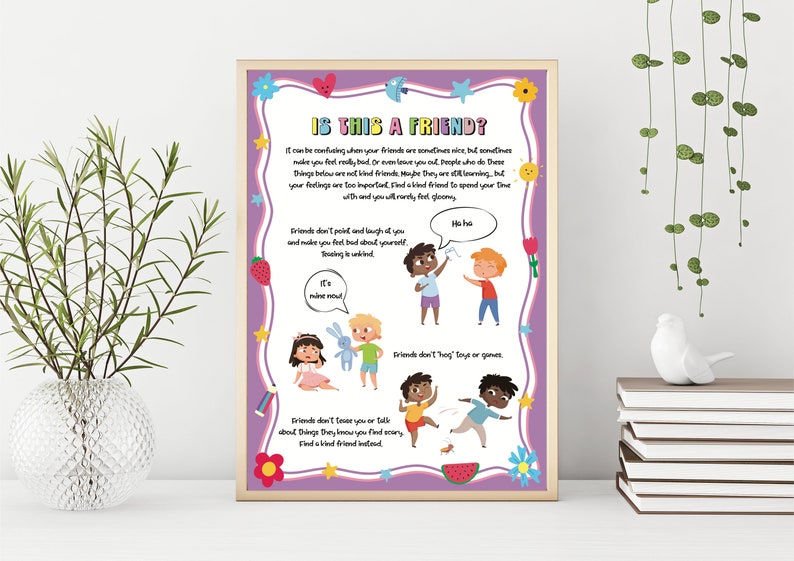 Making Friends Poster | How to Make Friends Poster |kind Friends ...