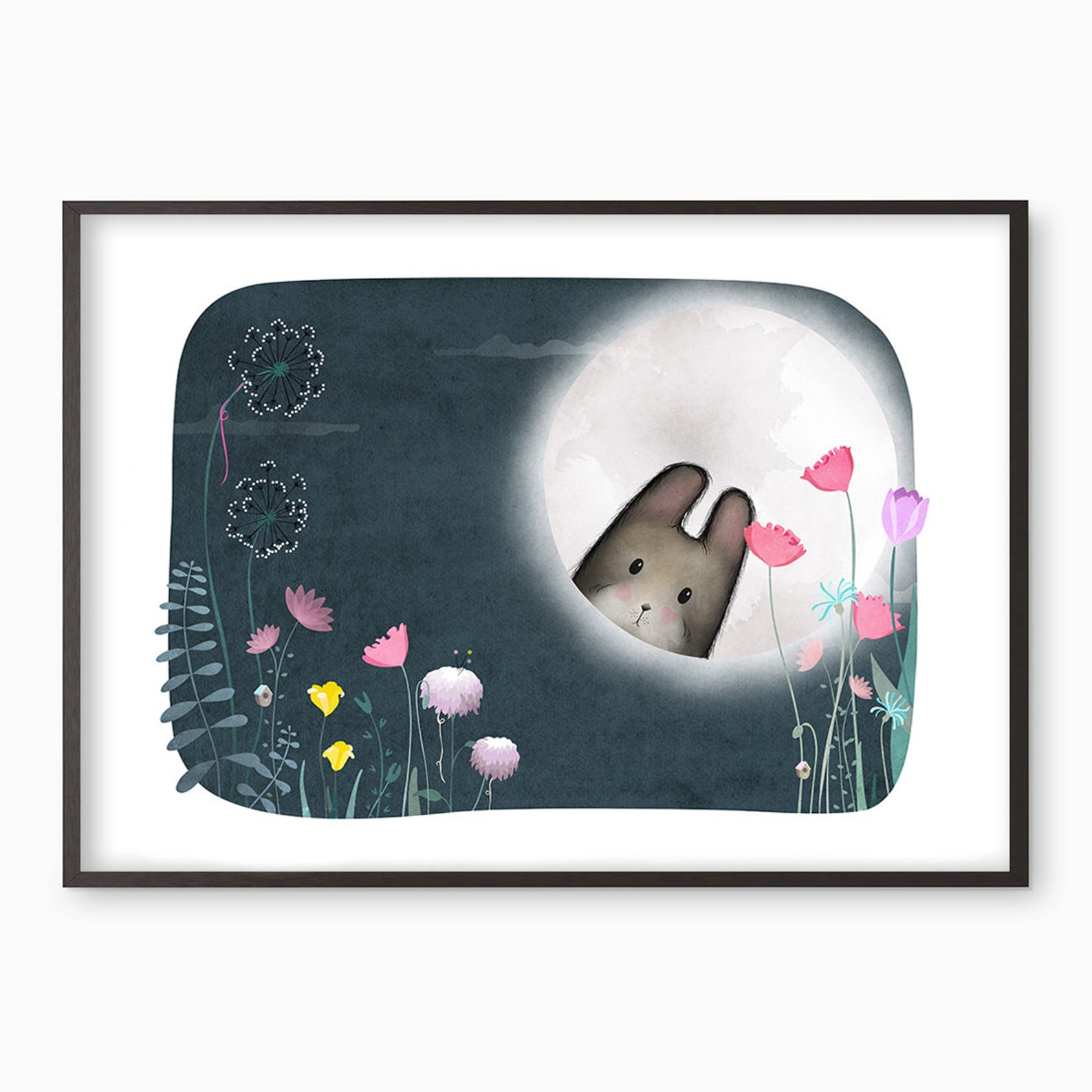 Ili Pika Illustration Art Print Magic Rabbit China A4 / - Etsy Canada