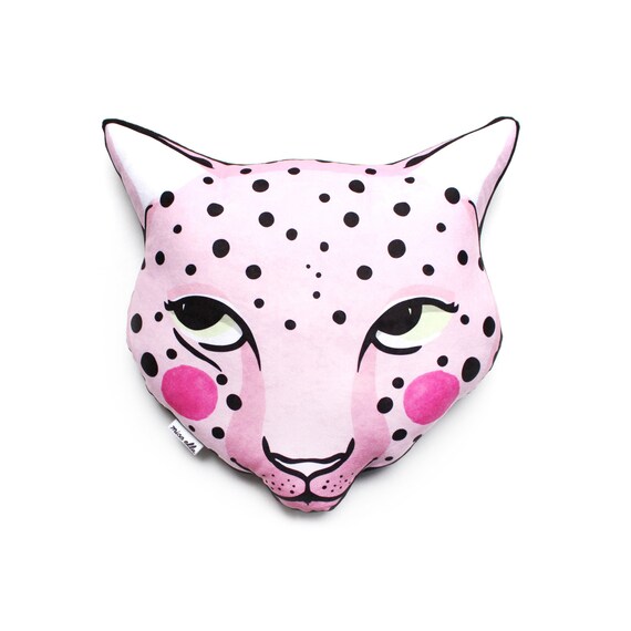Leopard cushion softie plush various colours throw pillow | Etsy