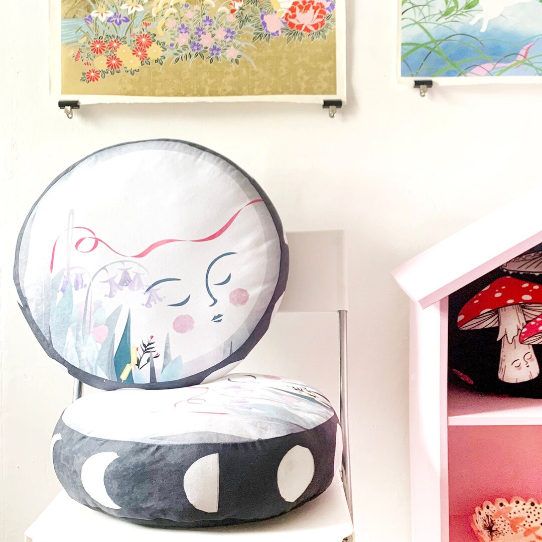 Moon Cushion Lunar Love Softie Plush Throw Pillow Large - Etsy