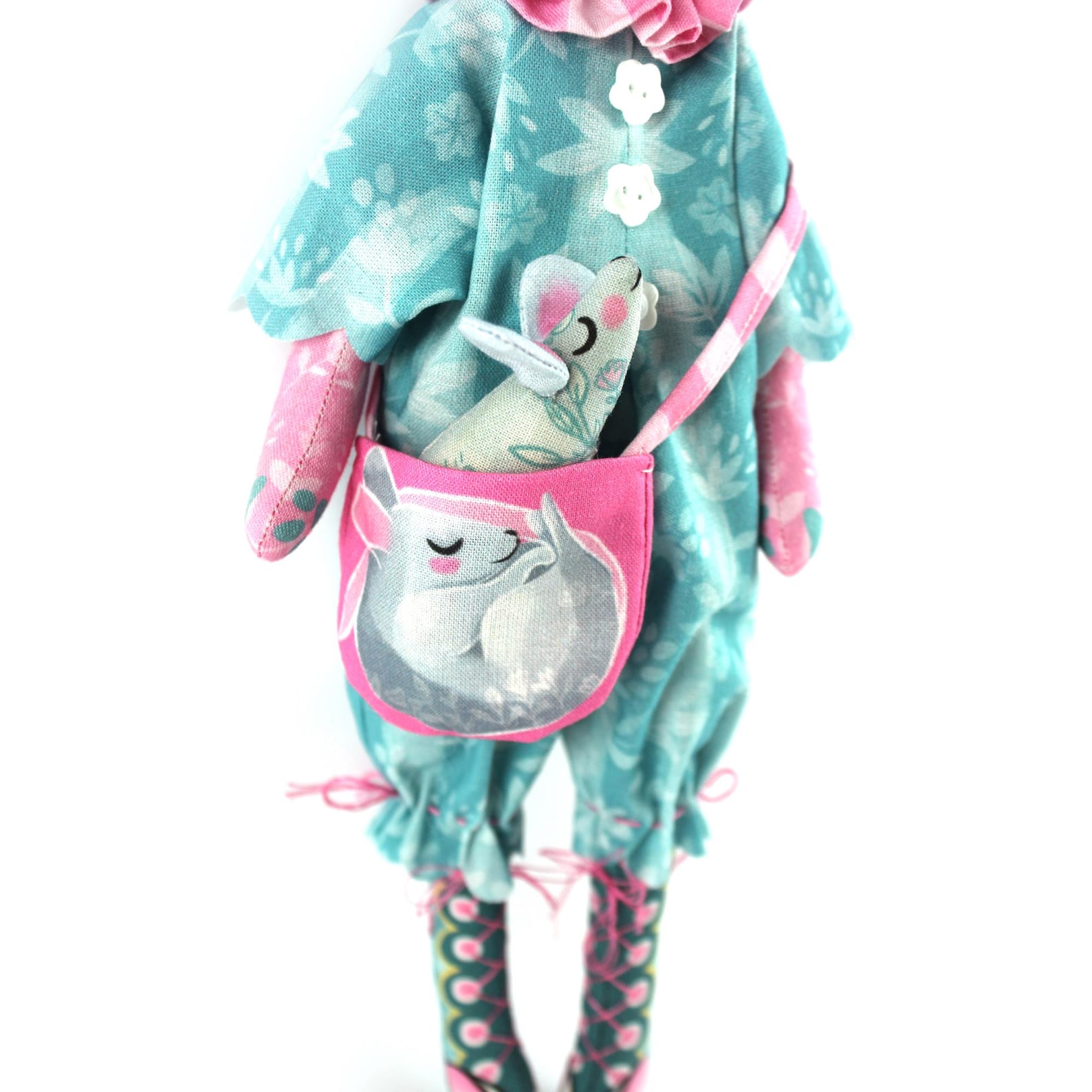 Cat Clown Dolly DIY Kit - Sewing Kit Cat Doll - STUFFING NOT Included ...