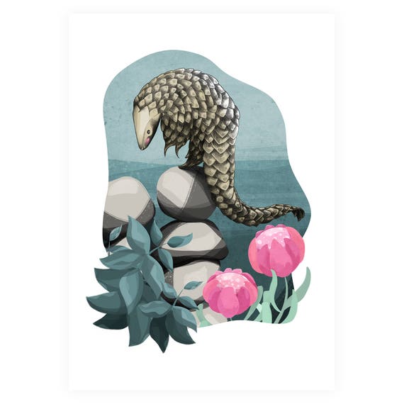 Printable Pangolin Artwork Home Décor Wall Décor etna.com.pe