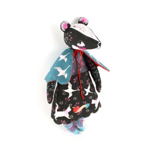 DIY Kit - Bibli the Badger Librarian and the Singing Stoat With 2 ...