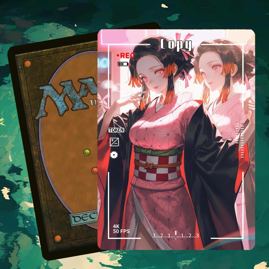 MTG Copy Token , Anime Waifu Art, Alt-art Token for Edh/commander（is-71 ...