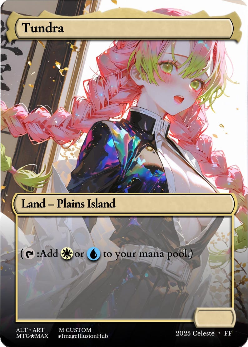 Tundra Proxy – Anime Waifu MTG Proxy Card, Alt Art EDH Commander Cards ...
