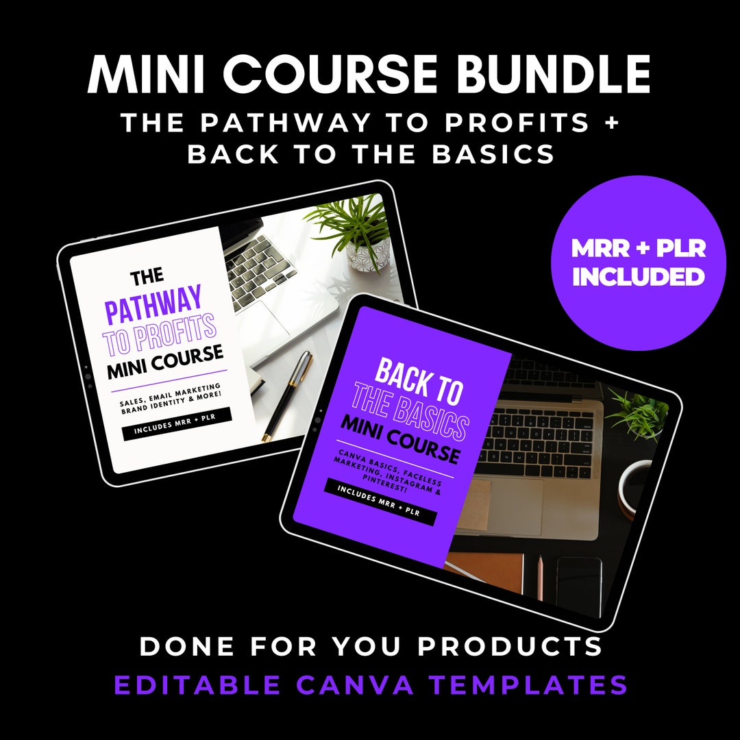 Pathway to Profits + Back to the Basics - Mini Course Bundle PLR MRR ...