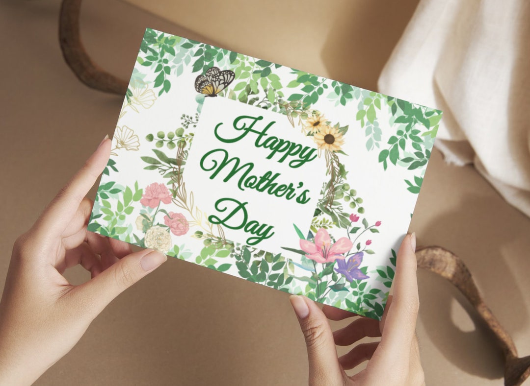 Instant Download Printable Leafy Green Garden Like Mother's Day ...