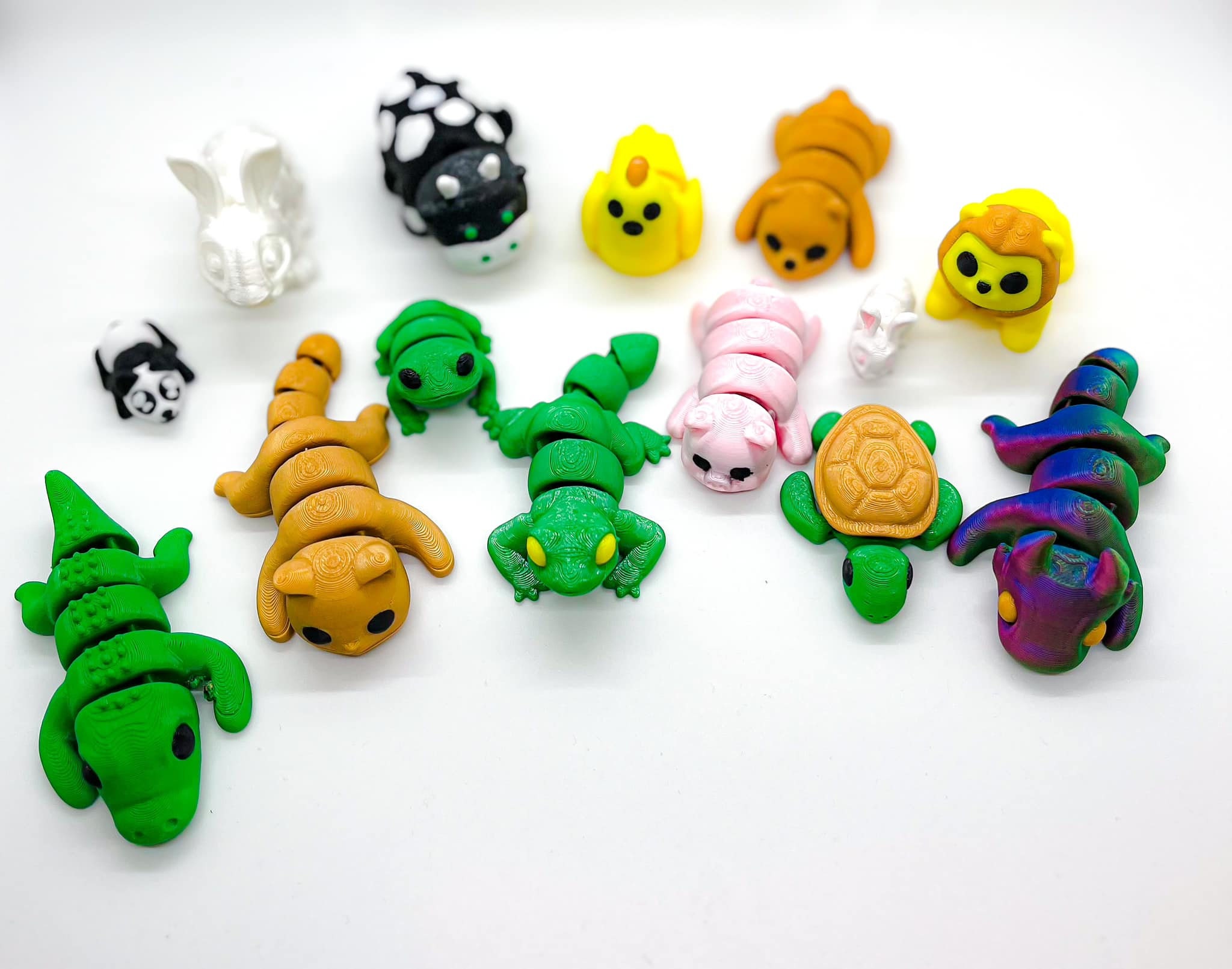 Mini Animals, Mini Fidgets, 3d Printed Articulated Mini Animals - Etsy