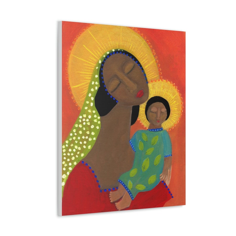 The African Madonna by Rose Walton Folk Art Painting Religious Art ...