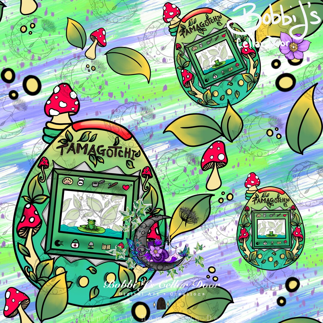 Cottagecore Games Spring Seamless Design Vintage Gamer Digital Seamless ...