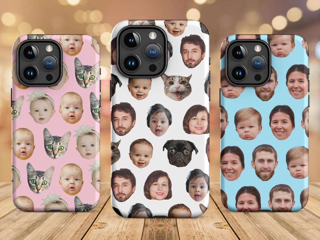 Custom Phone Case, Personalized Phone Case, Baby Face Phone Case, Pet Face Phone Case, Phone ...