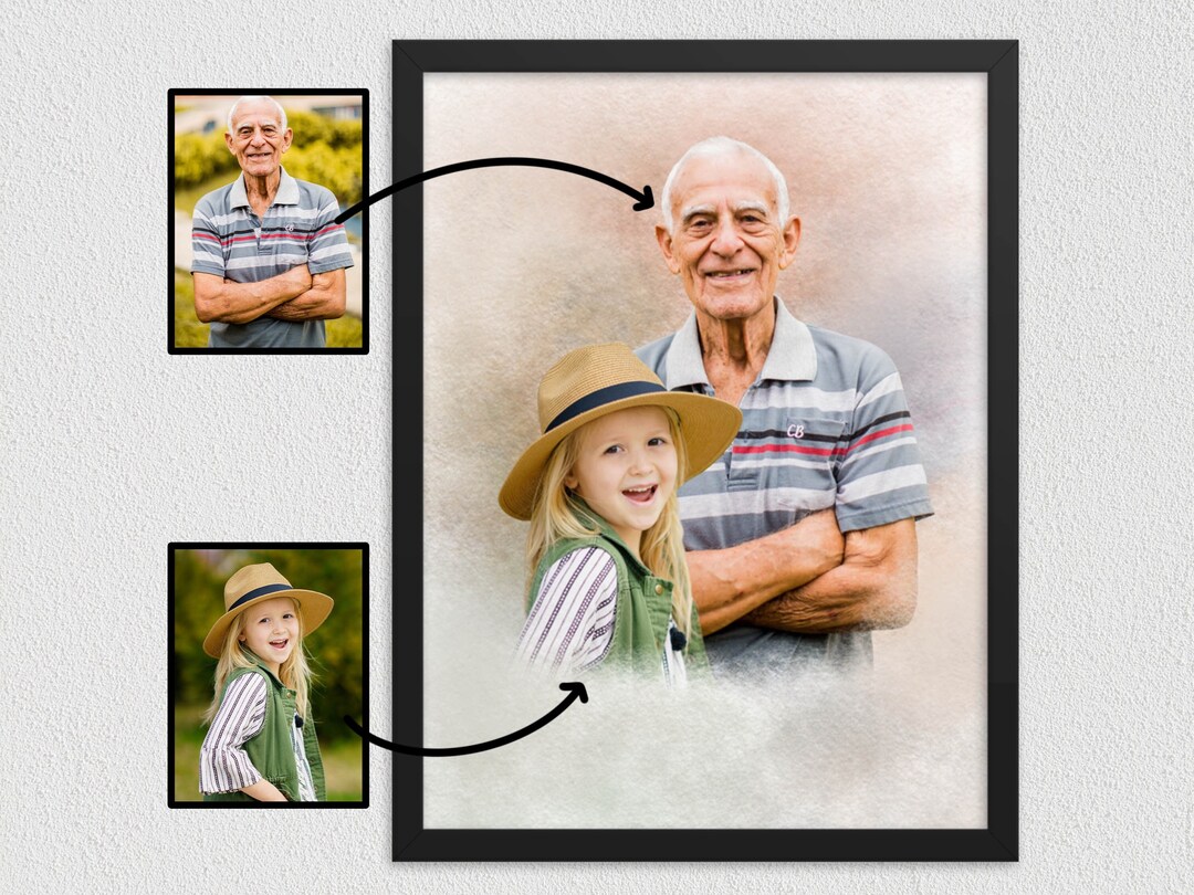 Add Loved One to Photo, Family Portrait From Photos, Realistic Merge of ...