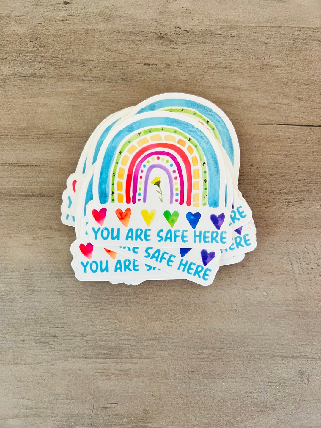 Classroom Safe Space Sticker: Watercolor Rainbow LGBTQ Inclusion - Etsy