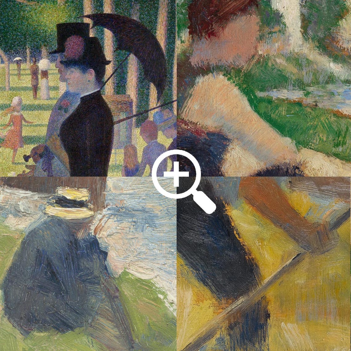 Georges Seurat Print Set of 4 | Museum-quality Digital Artwork | Iconic ...