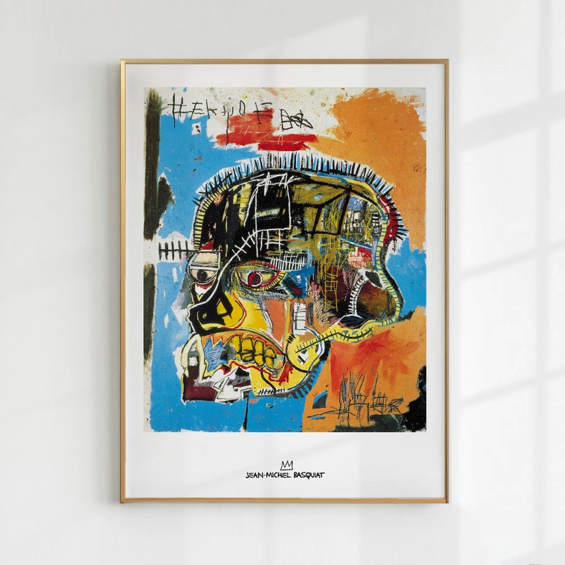 Jean-michel Basquiat Print Set of 4 | Museum-quality Digital Artworks ...