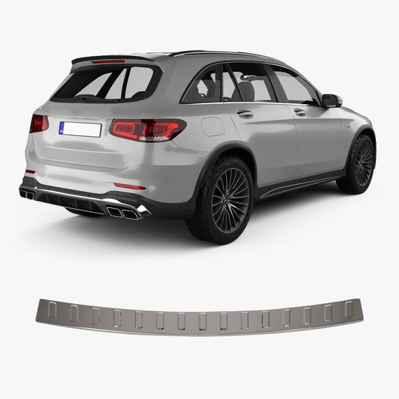 For MB GLC X253 SUV 2015 Glossy Rear Bumper Protector Chrome Etsy