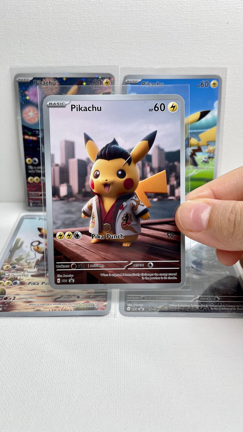 CUSTOM Pokémon Card Designs Unique Art Prints and Gift Pikachu ...