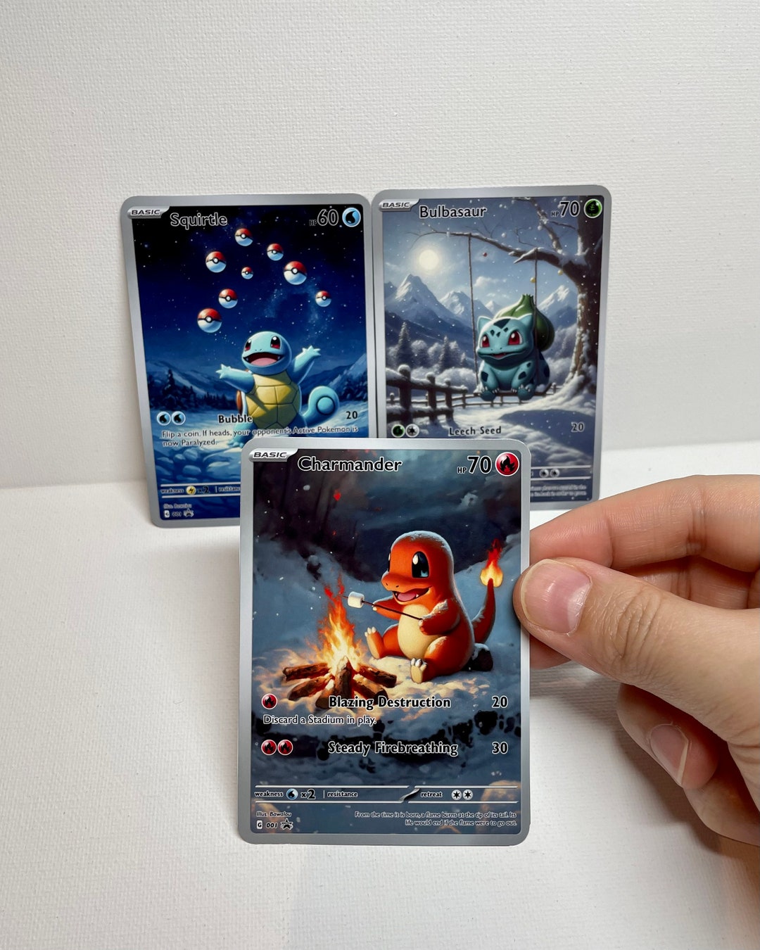 CUSTOM Pokémon Card Designs Unique Art Prints and Gift Winter ...