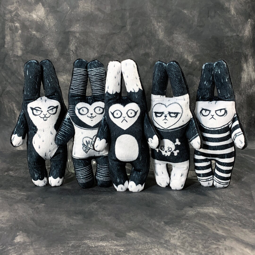 Bad Bunny Family Set #1 - Five Doll Collection, Weird Rabbit Doll Plush ...