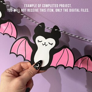 Bat Garland Digital Project - Make Your Own Paper Bat Garland for ...