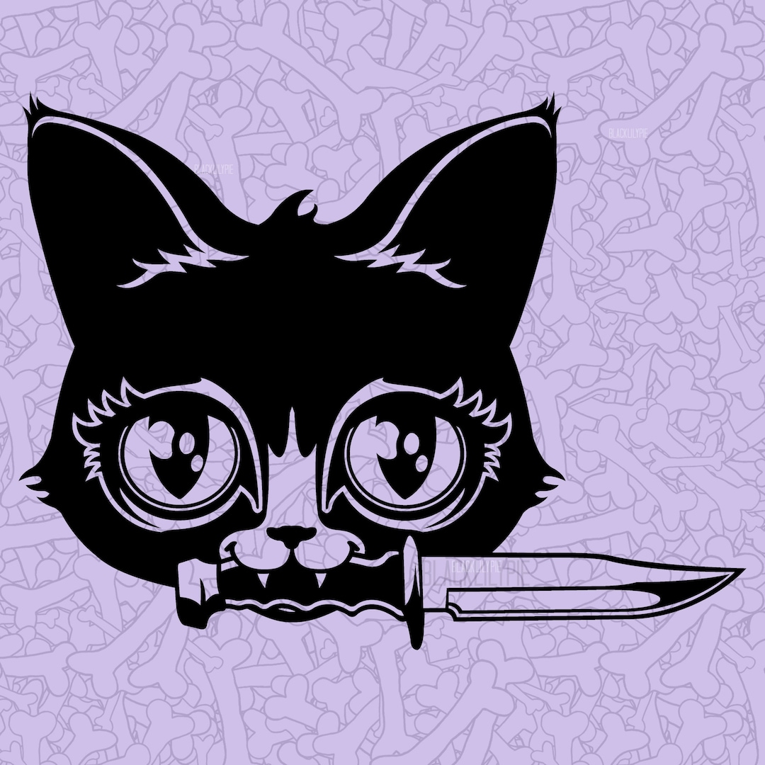 Killer Kitten Permanent Outdoor Decal Durable Vinyl Sticker for Your ...