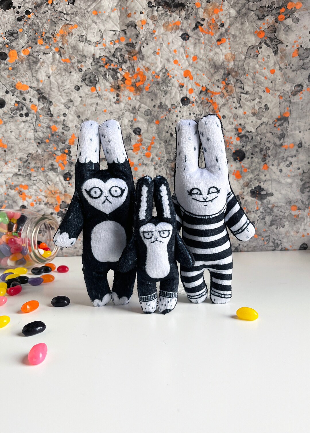 Bad Bunny Family Set #7 - Three Doll Collection, Weird Rabbit Doll ...