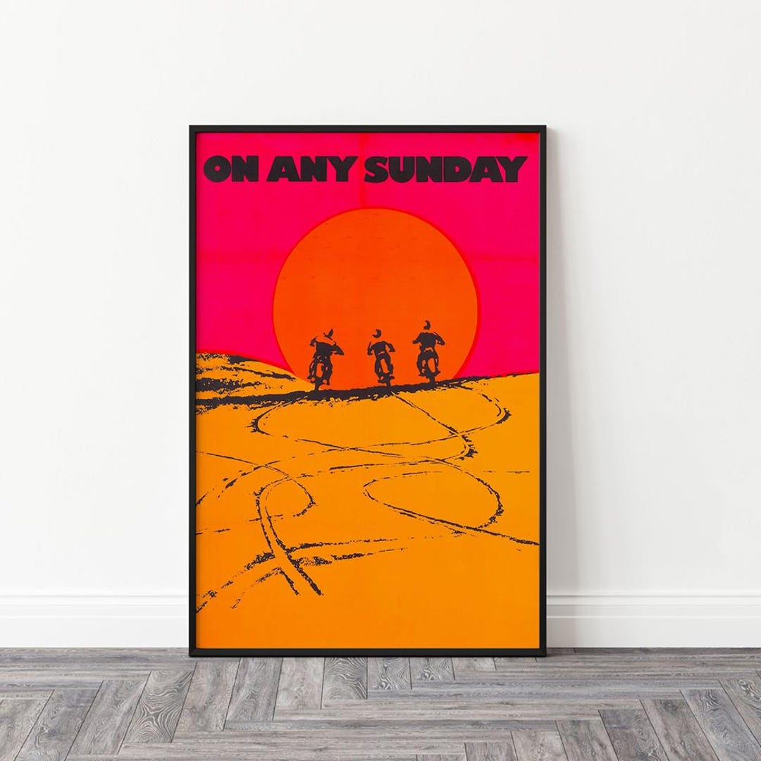 On Any Sunday Movie Poster,canvas Poster Printing, Art Printing, Home ...