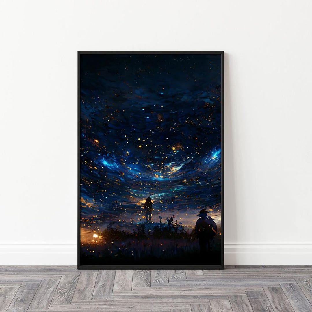 Starry Sky Posters,canvas Poster Printing, Art Printing, Home ...