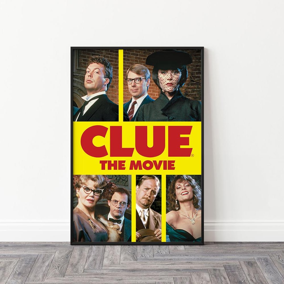CLUE Movie Poster,canvas Poster Printing, Art Poster, Home Decoration ...