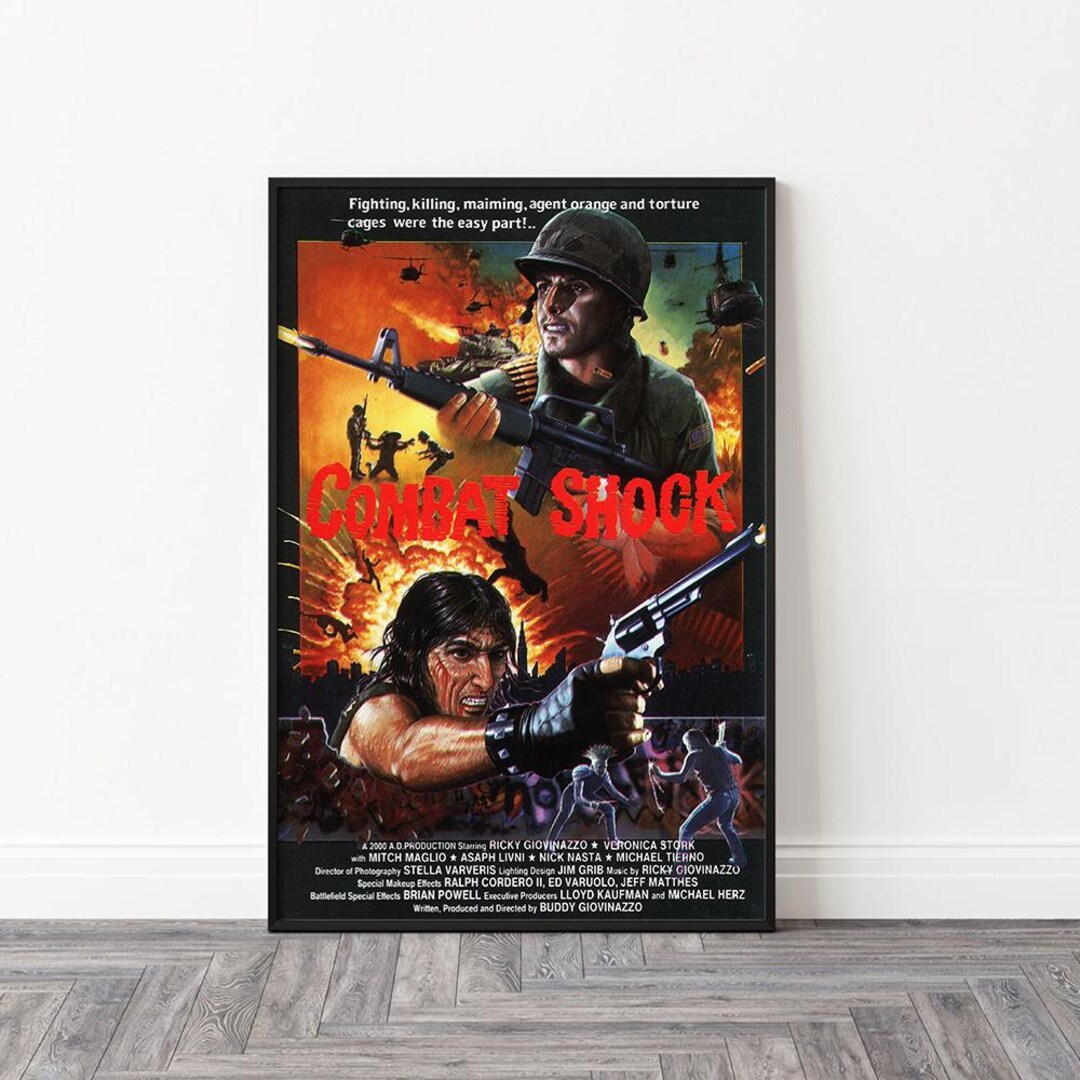 COMBAT SHOCK Movie Posters,canvas Poster Printing, Art Printing, Home ...