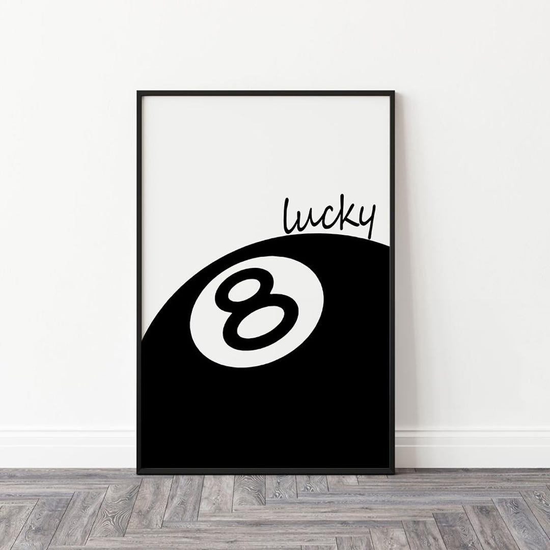 8 Ball Poster, Streetwear Wall Art, Retro Urban Decor, Iconic Inspired ...