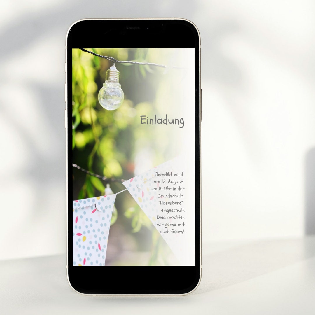 Personalized School Enrollment Invitation I E-card I Digital Invitation ...