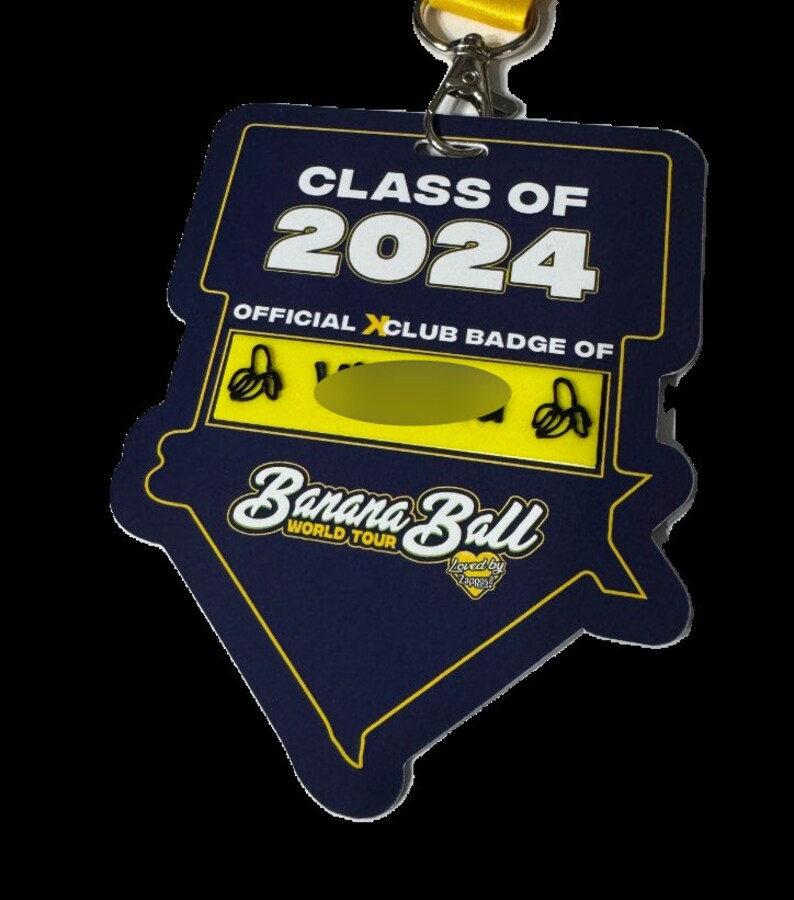 Savannah Bananas K Club Badge Nameplate - Etsy