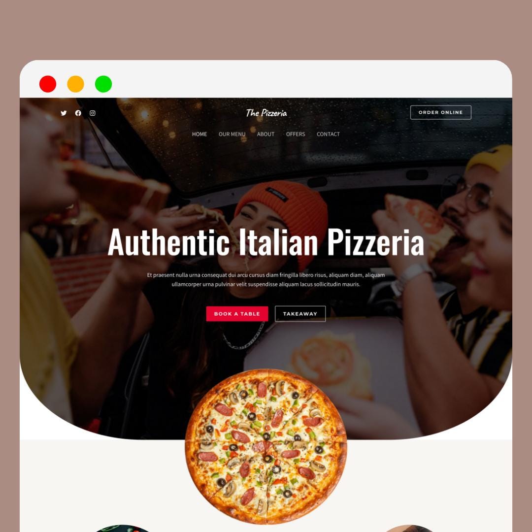 Modern Pizza Website Templates Responsive Wordpress Theme, Easy to ...