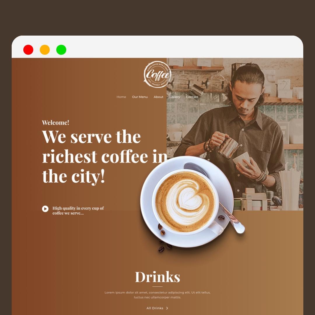 Unique Coffee Shop Ideas Clean Modern Layout Wordpress Theme Stylish ...