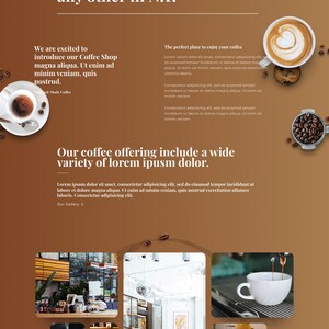 Unique Coffee Shop Ideas Clean Modern Layout Wordpress Theme Stylish ...