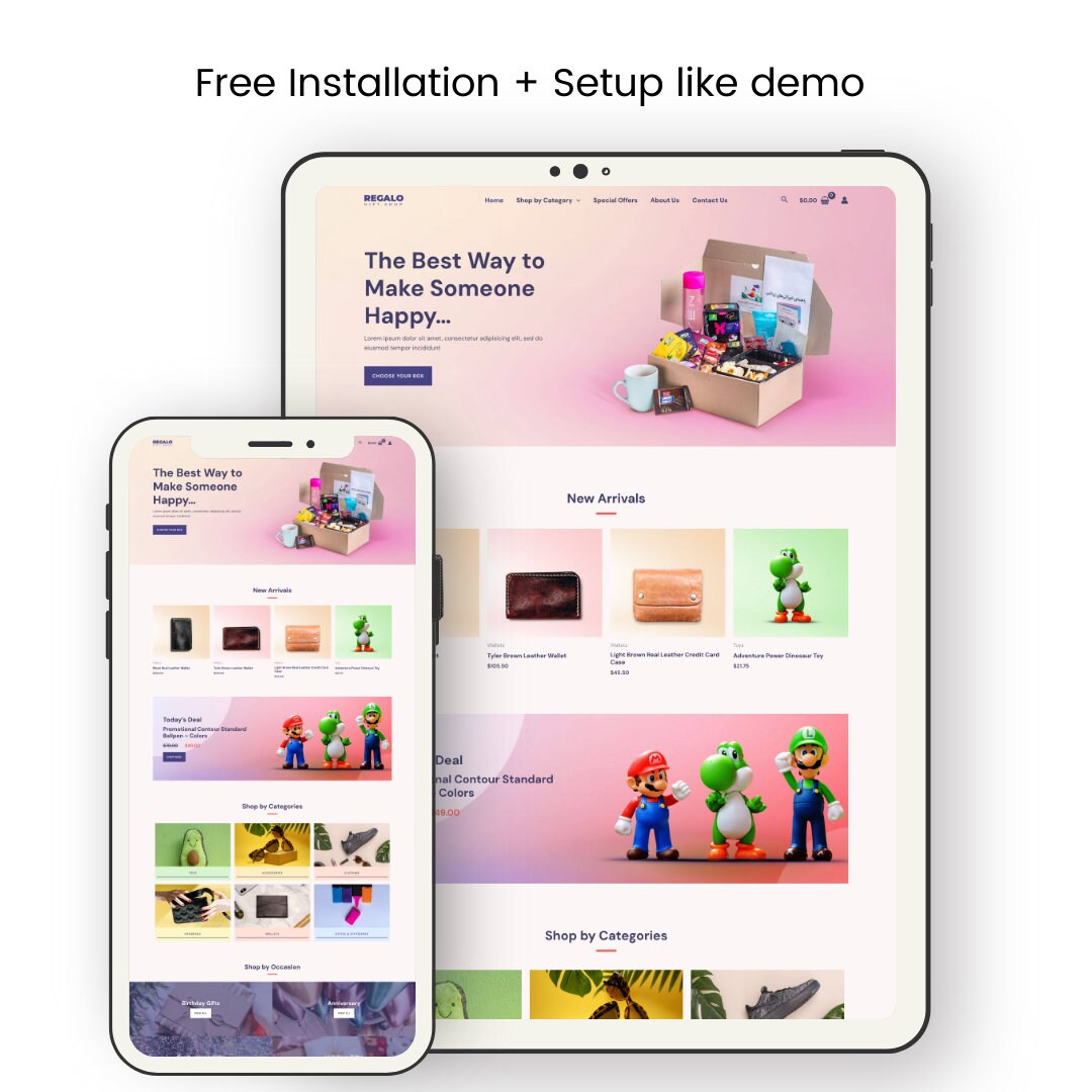 Wordpress E-commerce Theme Modern Shop Design Woocommerce Ready ...