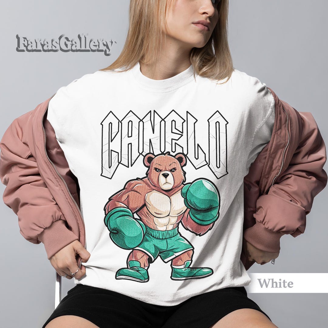CANELO Alvarez Teddy Bear Shirt, Canelo Álvarez Boxing Shirt Gift ...