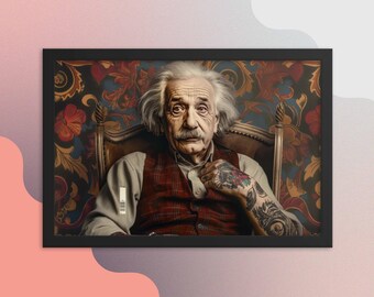 Albert Einstein Desk Poster Art Photo the Day He Died 8x10 And/or 11x14 ...