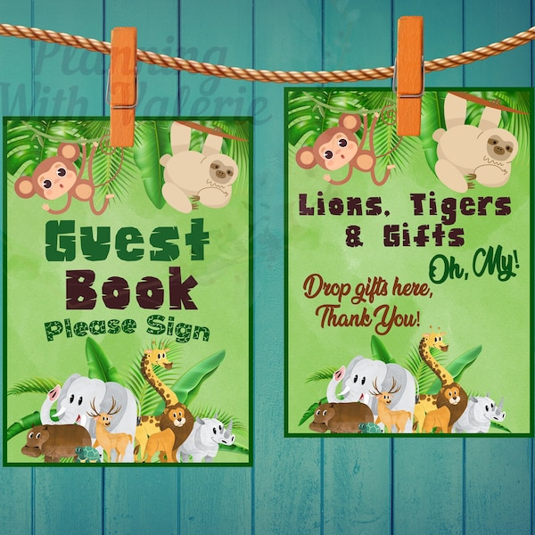 Cute Safari Animals - Etsy