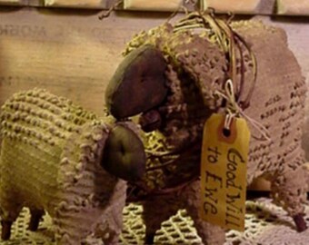 Primitive Sheep Pattern - Etsy